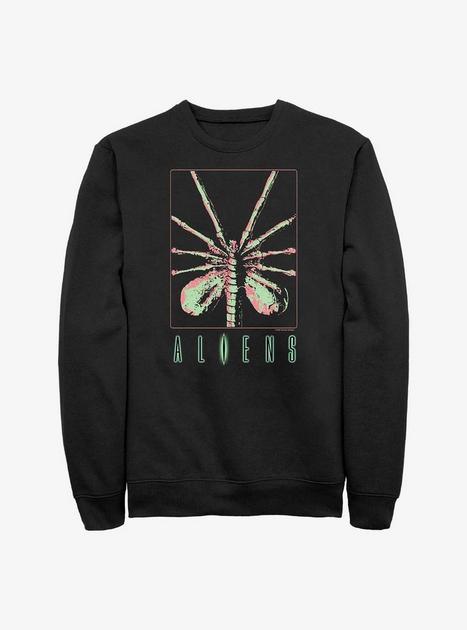 Alien Facehugger Poster Sweatshirt - BLACK | BoxLunch