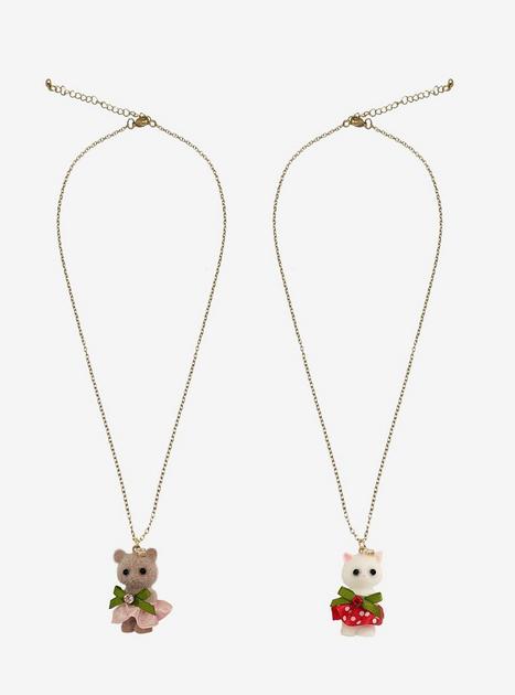 Sweet Society Cottagecore Kitties Best Friend Necklace Set | Hot Topic