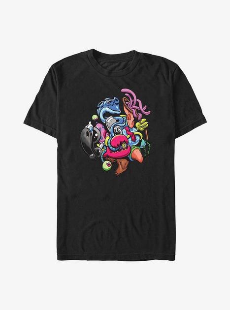 Spongebob Squarepants Bob Mutation Big & Tall T-Shirt - BLACK | BoxLunch