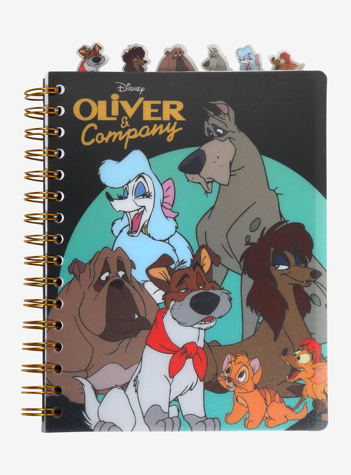 Disney Oliver & Company Group Portrait Figural Tab Journal | BoxLunch