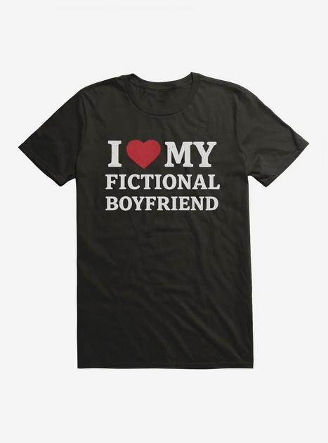 I Heart My Fictional Boyfriend T-Shirt - BLACK | Hot Topic