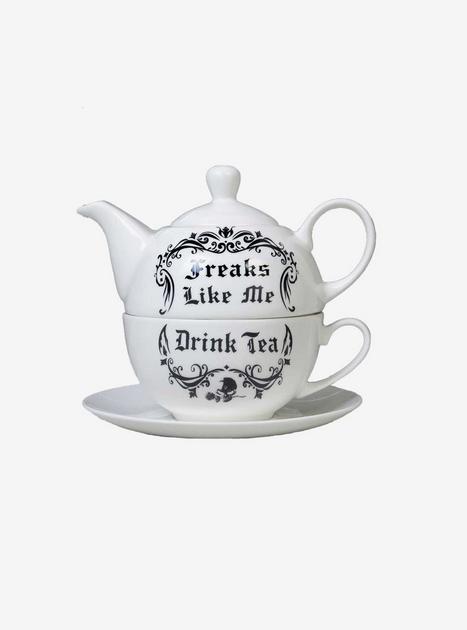 Alchemy Of England "Freaks Like Me Drink Tea" Tea Pot Set | Hot Topic