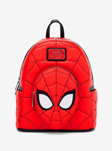Loungefly Marvel Spider-Man Quilted Mask Mini Backpack - BoxLunch ...