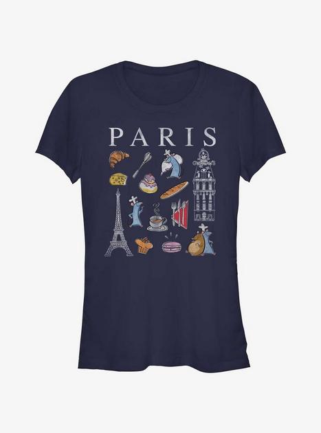 Disney Pixar Ratatouille Paris Doodles Girls T-Shirt - BLUE | Hot Topic