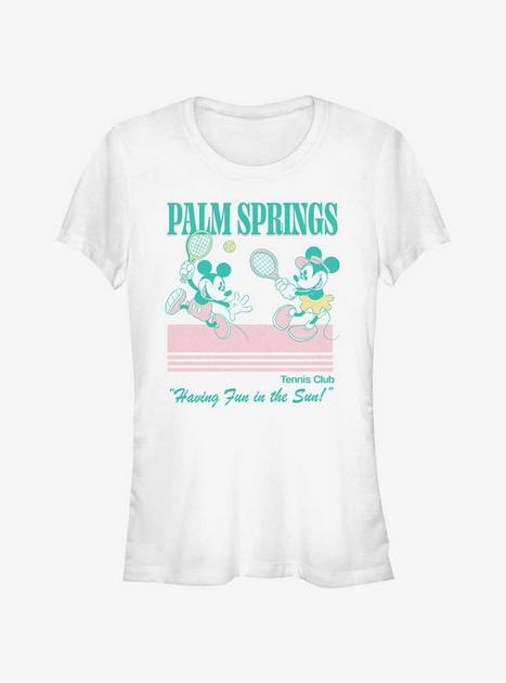 Disney Mickey Mouse & Minnie Mouse Tennis Club Girls T-Shirt - WHITE ...