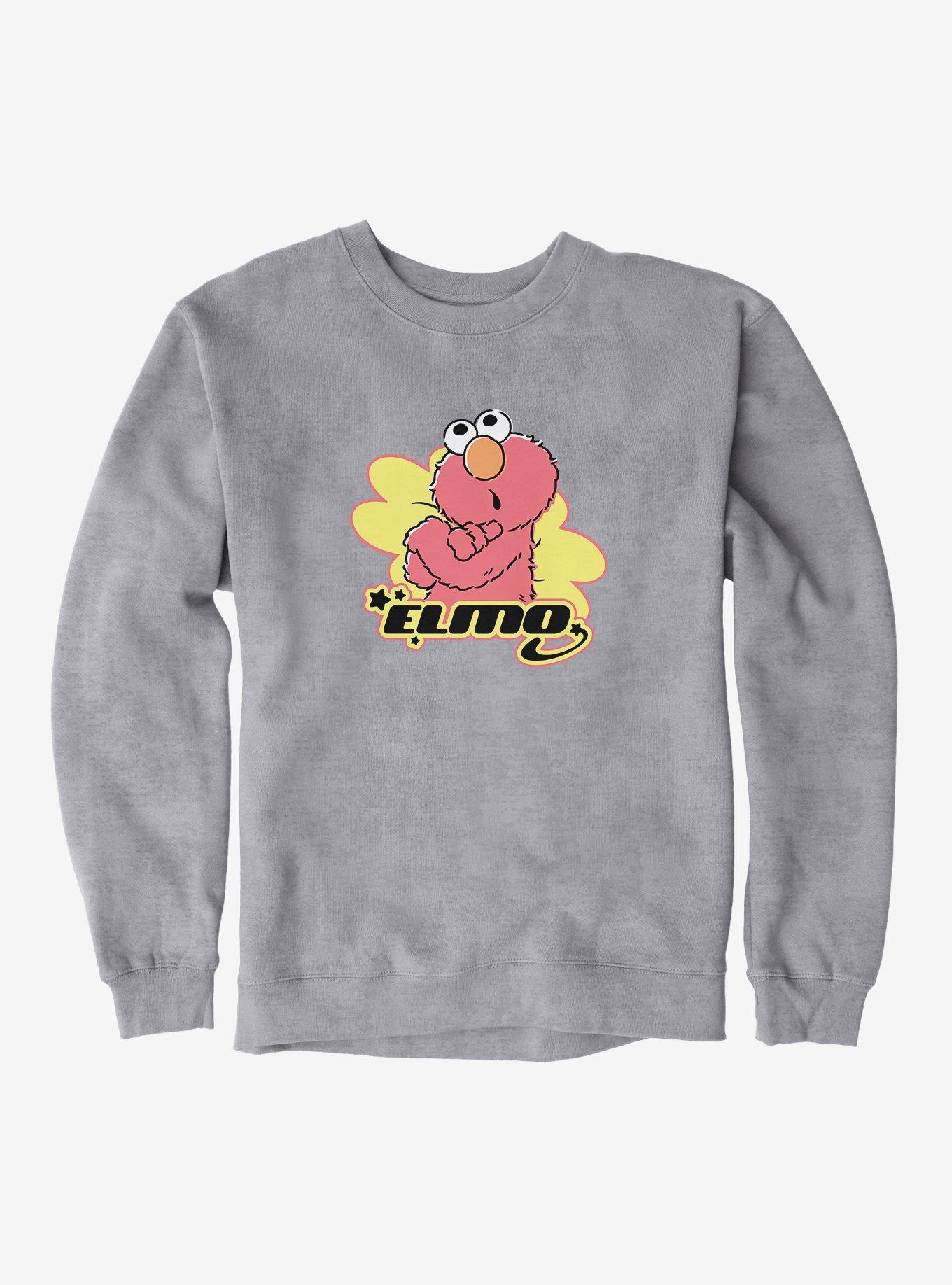Sesame Street Elmo Thinking Action Sweatshirt - GREY | BoxLunch