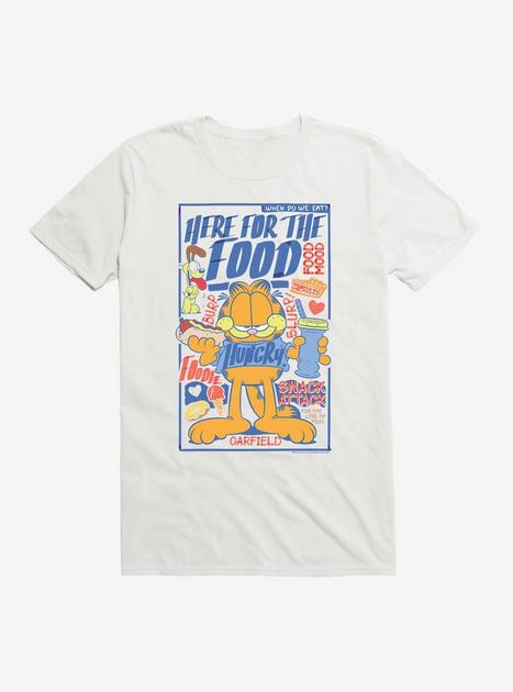 Garfield Here For The Food T-Shirt - BLACK | Hot Topic