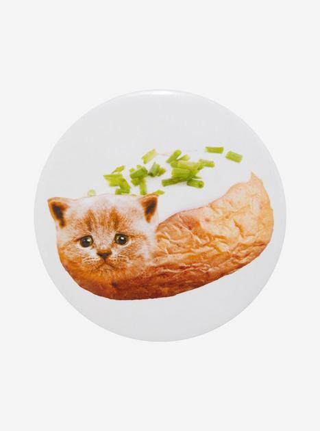 Cat Baked Potato 3 Inch Button | Hot Topic