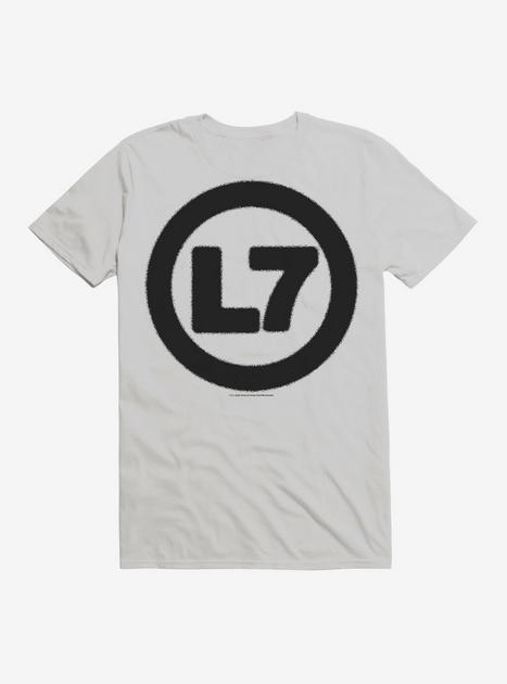 L7 Spray Logo T-Shirt - GREY | Hot Topic