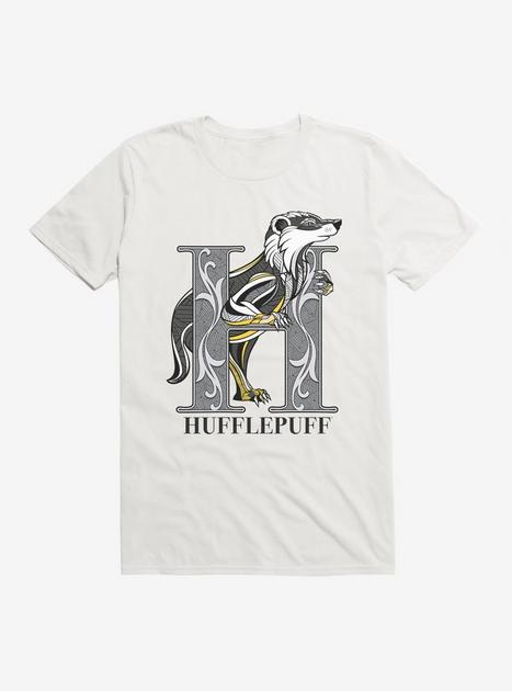 Harry Potter Hufflepuff Classic Geometric Letter T-Shirt - WHITE | BoxLunch