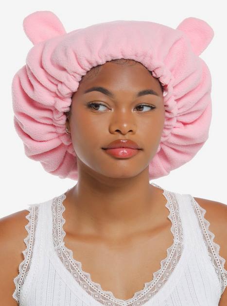 Pink Teddy Bear 3D Ear Satin-Lined Bonnet | Hot Topic