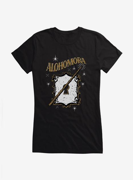 Harry Potter Alohomora Girls T-Shirt - BLACK | Hot Topic