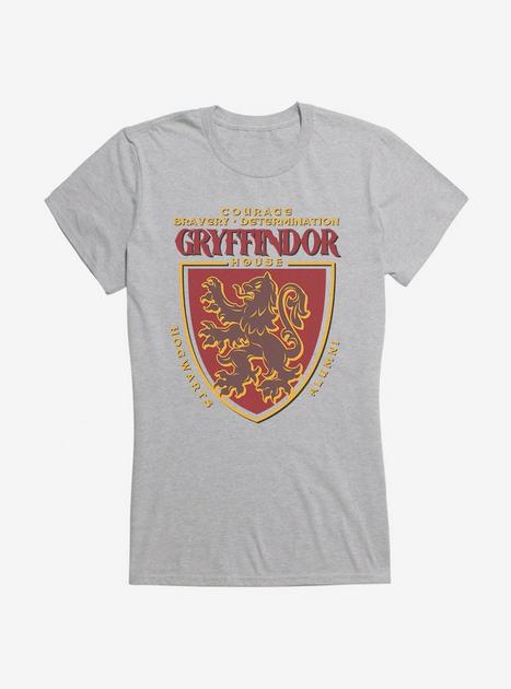 Harry Potter Gryffindor Alumni Crest Girls T Shirt Grey Hot Topic
