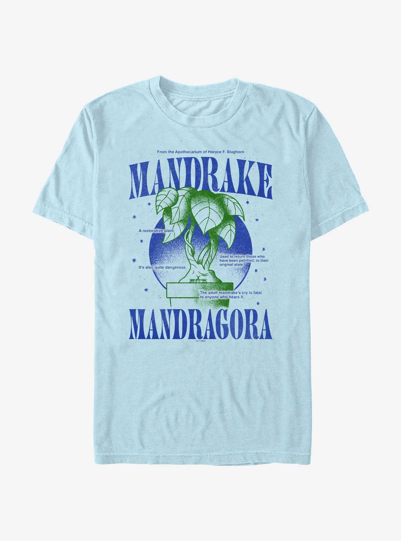 Harry Potter Mandrake Mandragora Garment Dye T-Shirt - BLUE | BoxLunch