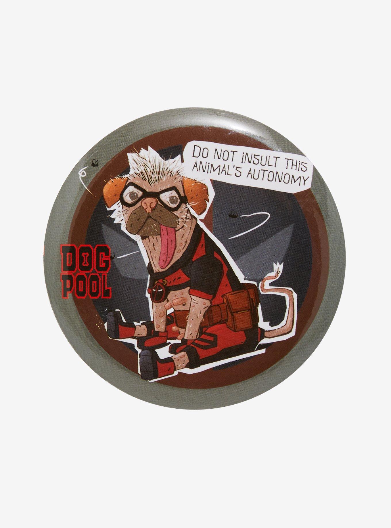 Marvel Deadpool & Wolverine Dogpool 3 Inch Button | Hot Topic