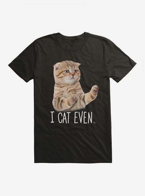 I Cat Even T-Shirt - BLACK | Hot Topic