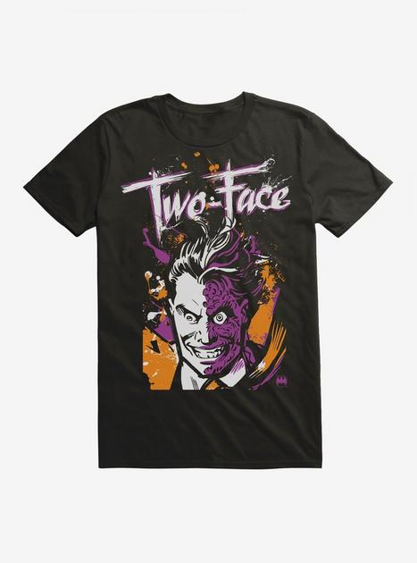 DC Comics Batman Villains Two Face T-Shirt - BLACK | BoxLunch