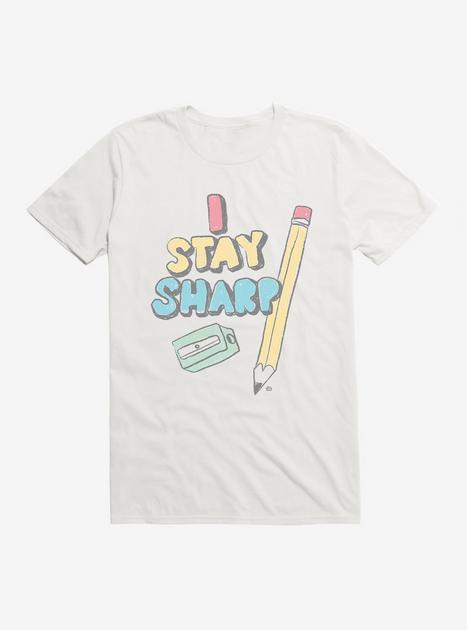 I Stay Sharp T-Shirt - WHITE | Hot Topic