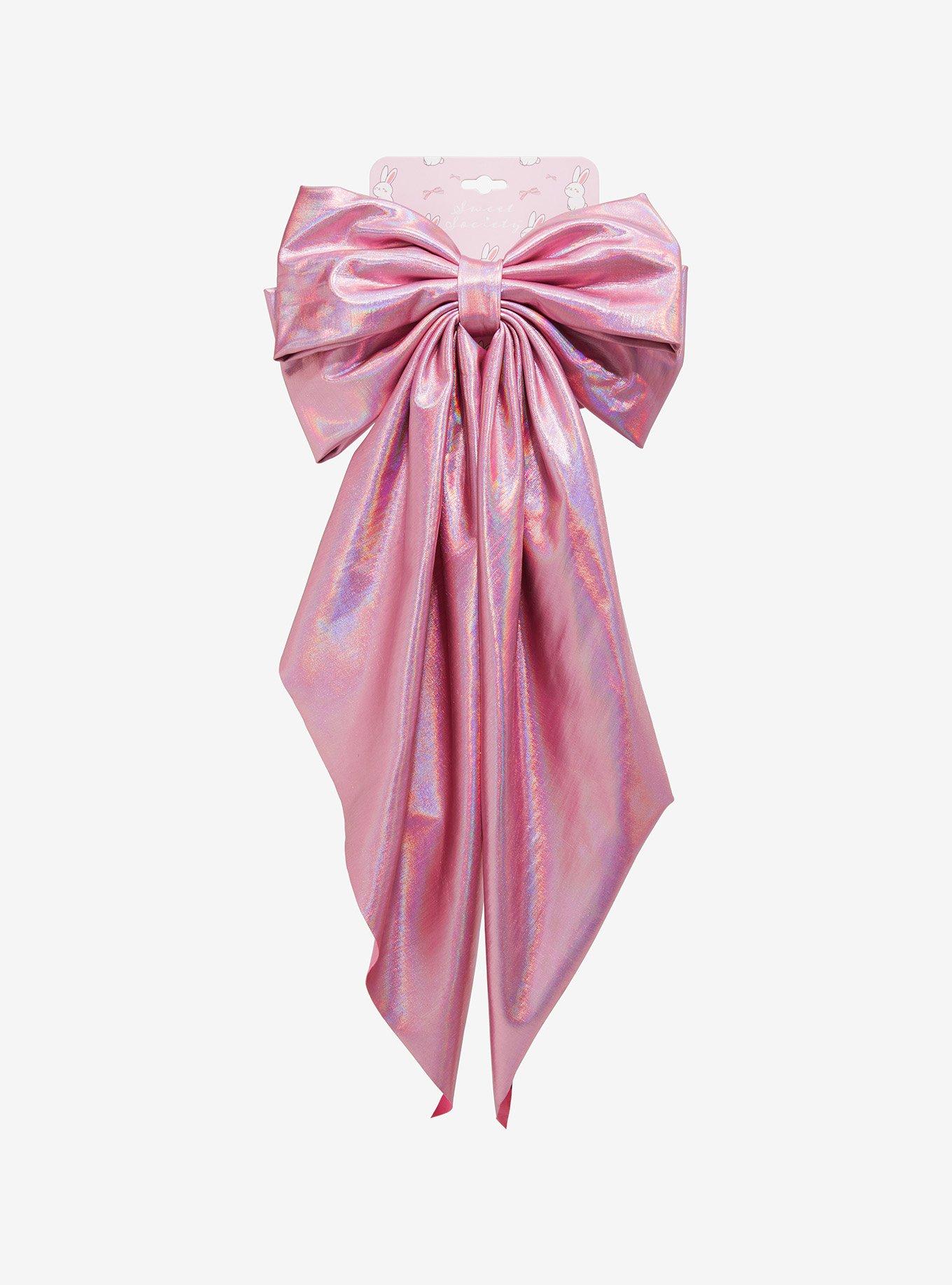 Sweet Society Iridescent Pink Hair Bow | Hot Topic