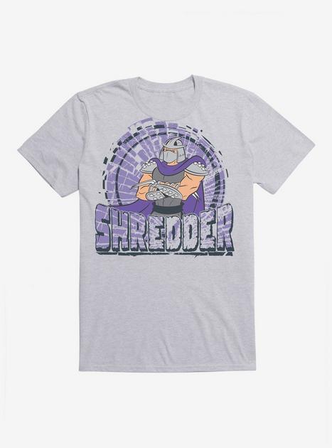 Teenage Mutant Ninja Turtles Shredder Pose Name T-Shirt - GREY | BoxLunch