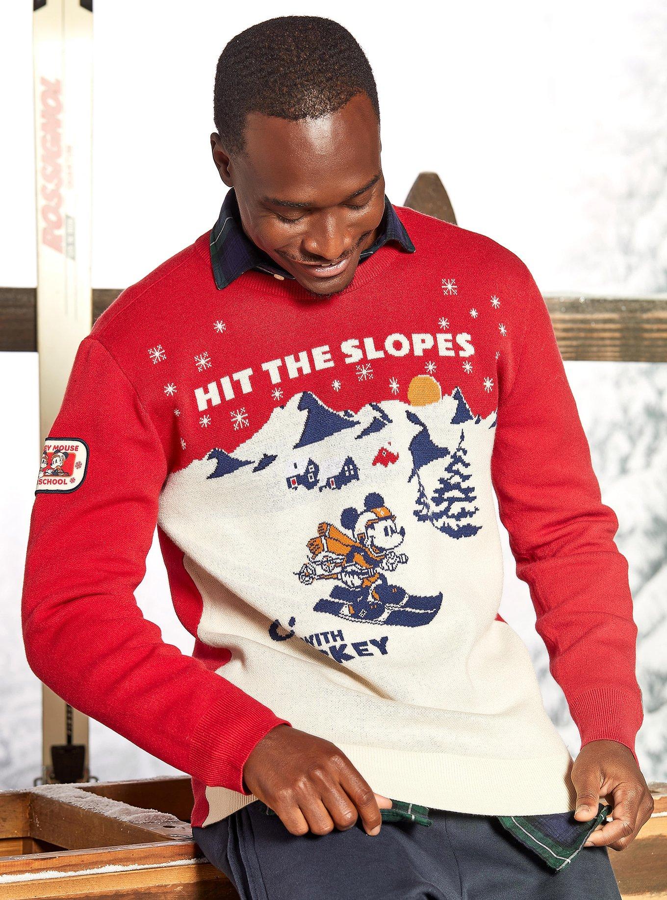 Disney Mickey Mouse Ski Hit the Slopes Sweater - BoxLunch Exclusive ...