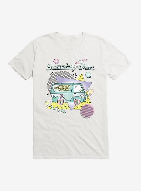 Scooby-Doo Retro Art The Mystery Machine T-Shirt - WHITE | BoxLunch