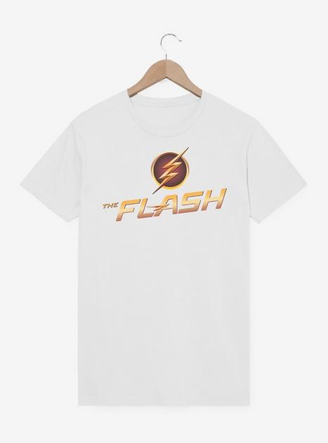 DC Comics The Flash Logo T-Shirt - WHITE | BoxLunch