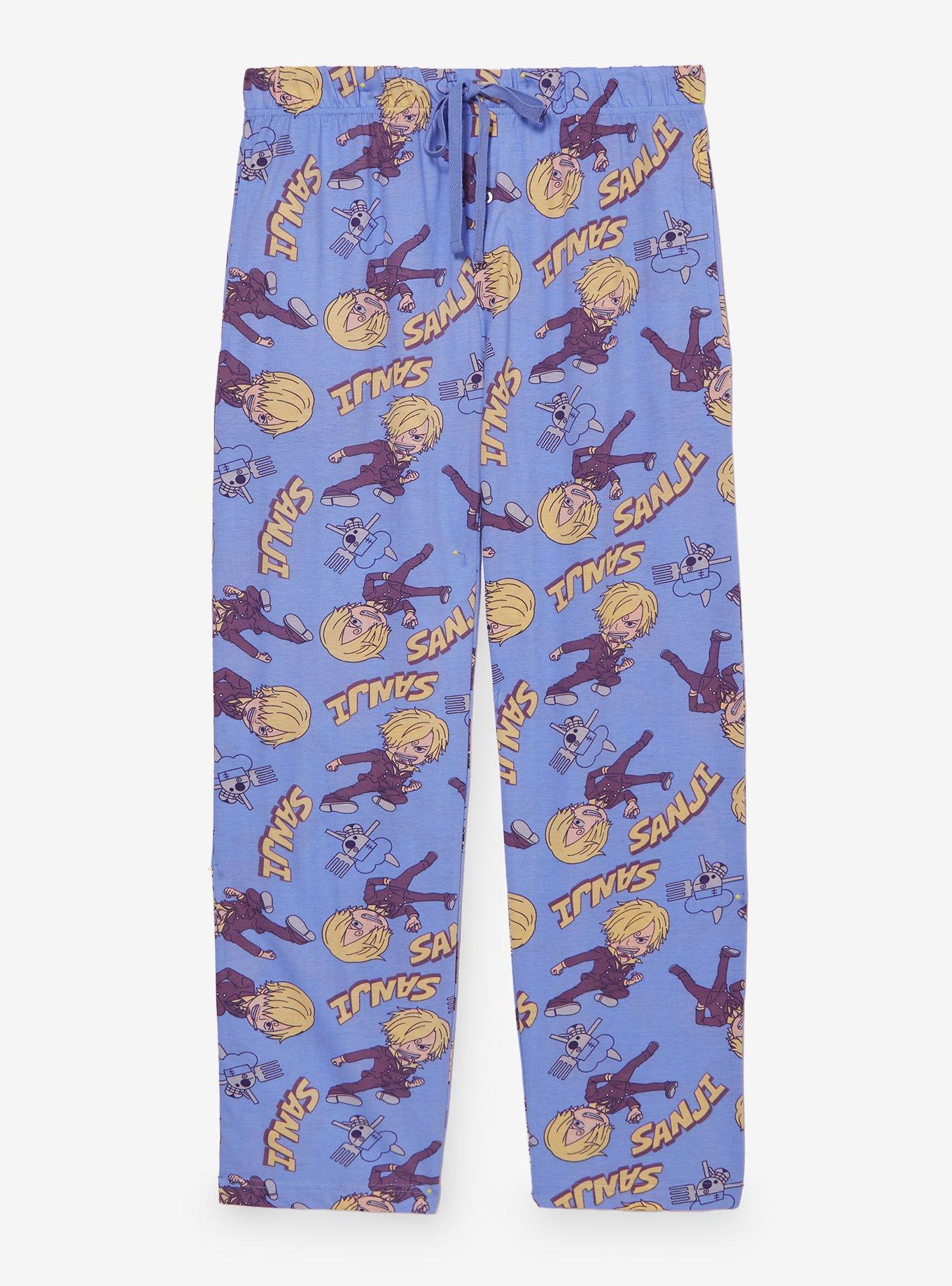 One Piece Sanji Allover Print Womens Plus Size Sleep Pants — Boxlunch