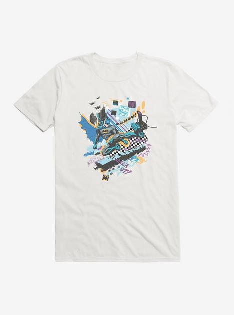 Batman Blam Collage T-Shirt - WHITE | Hot Topic