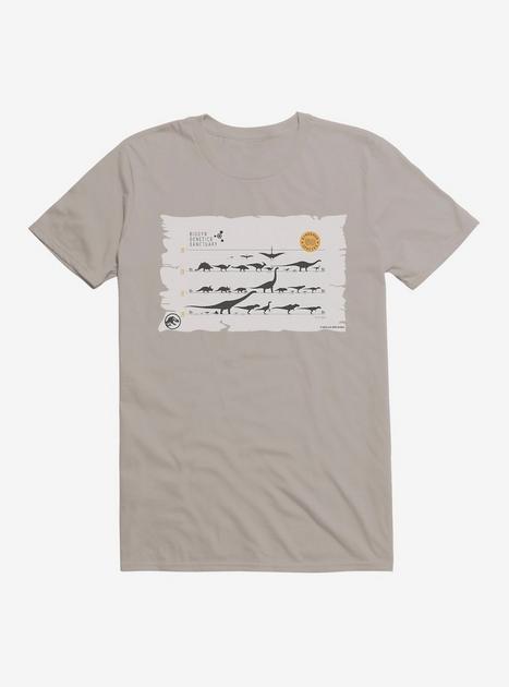 Jurassic World Dominion: BioSyn Species Santuary Map T-Shirt - GREY ...