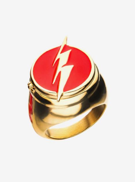 DC Comics Flash Ring with Costume Flip Lid Ring | BoxLunch