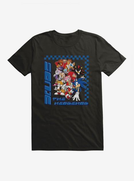Sonic The Hedgehog Group Checkered T-Shirt | Hot Topic