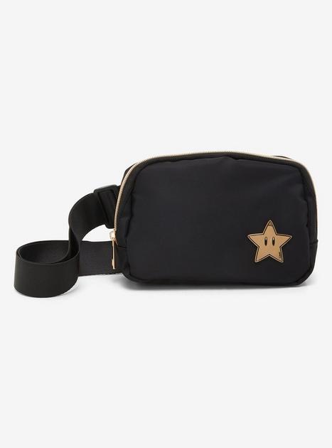 Nintendo Super Mario Bros. Star Black Belt Bag — BoxLunch Exclusive ...