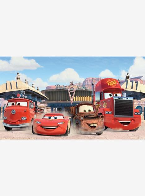 Disney Pixar Cars Friends To The Finish XL Wall Mural | Hot Topic