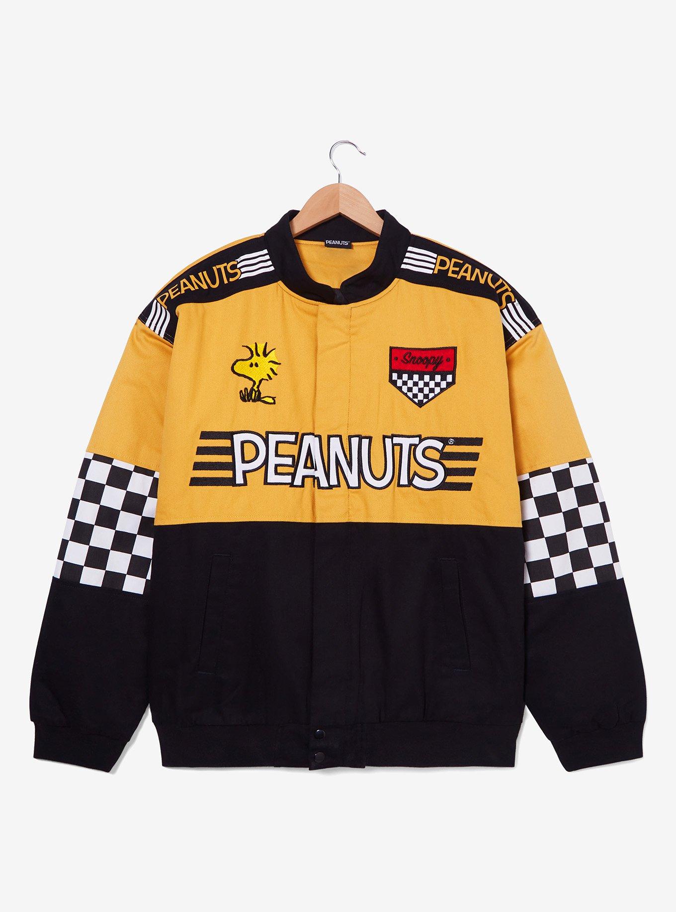 Peanuts Woodstock & Snoopy Color Block Racing Jacket — BoxLunch ...