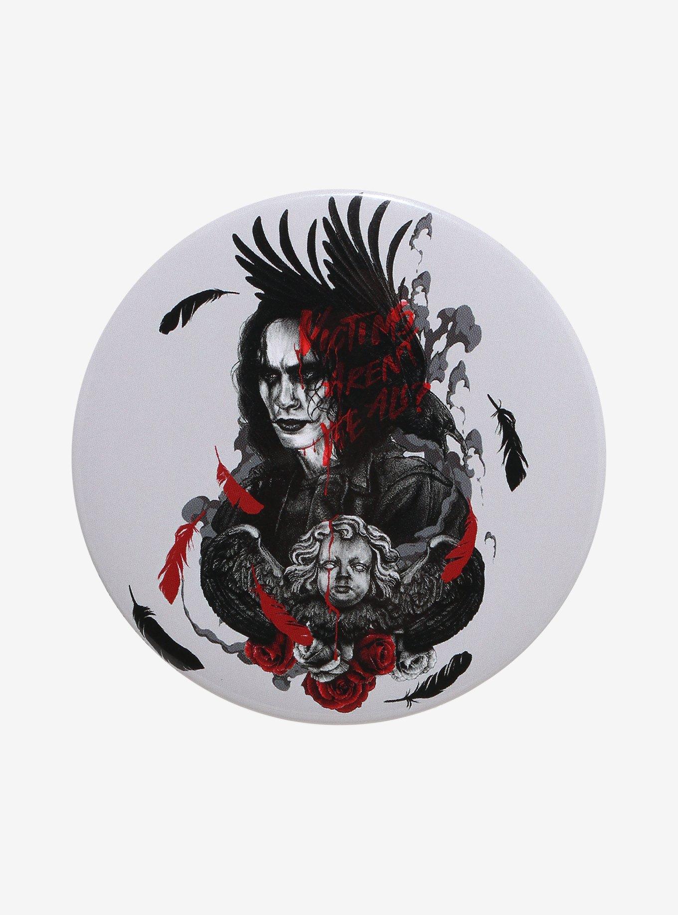 The Crow Eric Draven & Cherub 3 Inch Button | Hot Topic