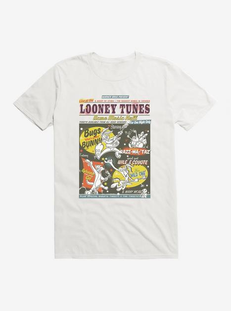 Looney Tunes Rock Flyer T-Shirt - WHITE | Hot Topic