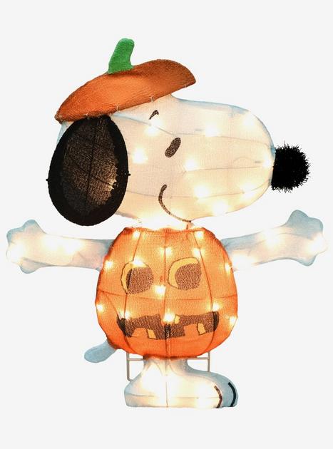 Peanuts Snoopy in Jack-O-Lantern PreLit Yard Decor | BoxLunch