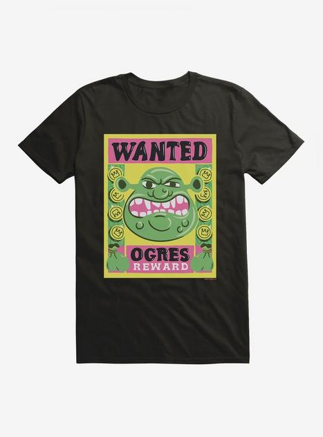 Shrek Wanted Ogres Poster T-Shirt | Hot Topic