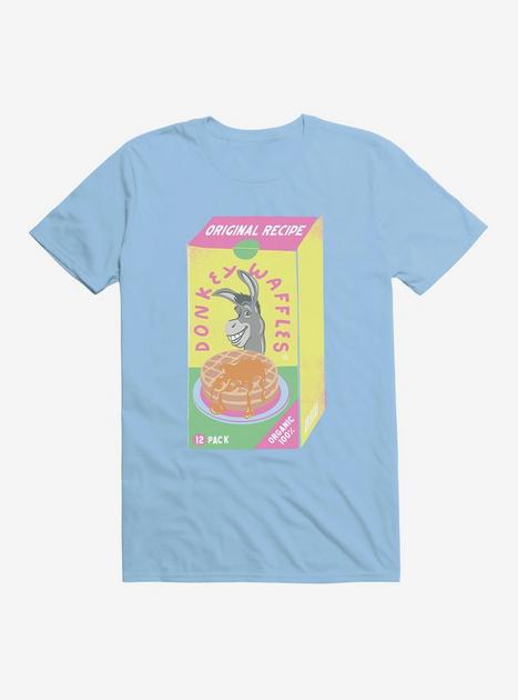 Shrek Donkey Waffles T-Shirt - BLUE | Hot Topic