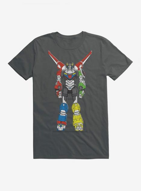 Voltron Pixel T-Shirt - GREY | Hot Topic