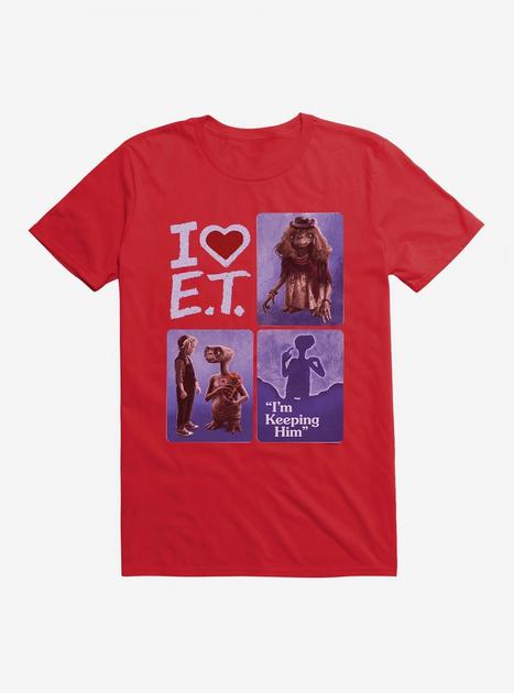 E.T. 40th Anniversary I Heart E.T. T-Shirt - RED | Hot Topic