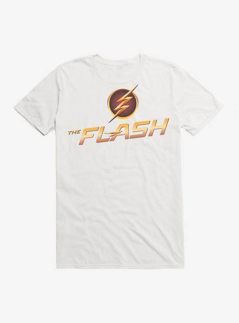 DC Comics The Flash Logo T-Shirt - WHITE | Hot Topic