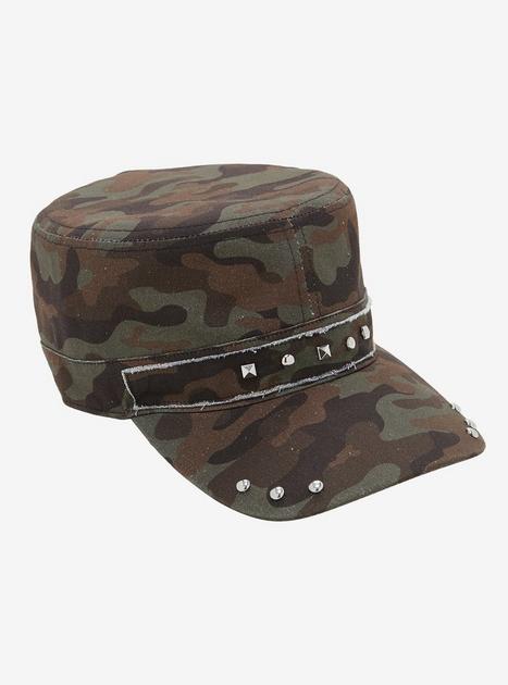 Camouflage Stud Cadet Cap | Hot Topic