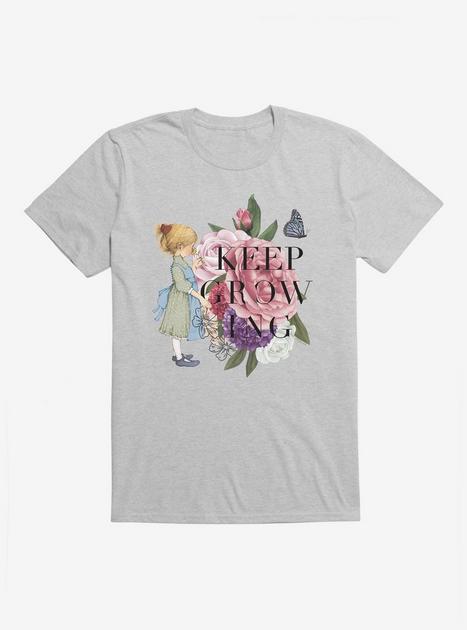 Holly Hobbie Keep Growing T-Shirt - GREY | Hot Topic