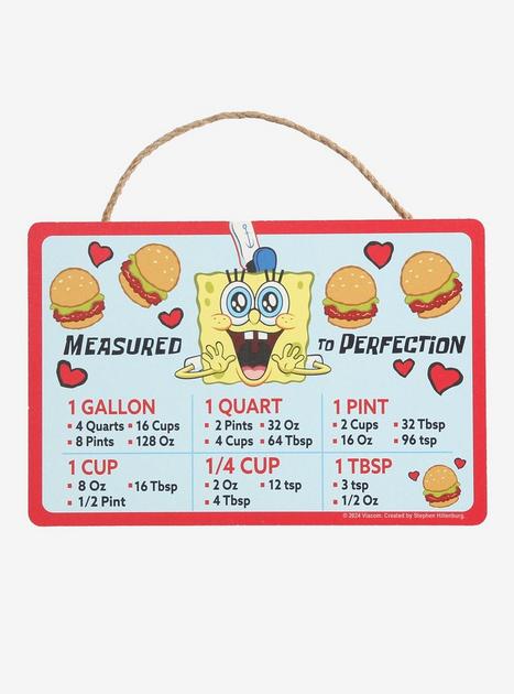 SpongeBob SquarePants Krabby Patty Kitchen Conversion Chart - BoxLunch ...