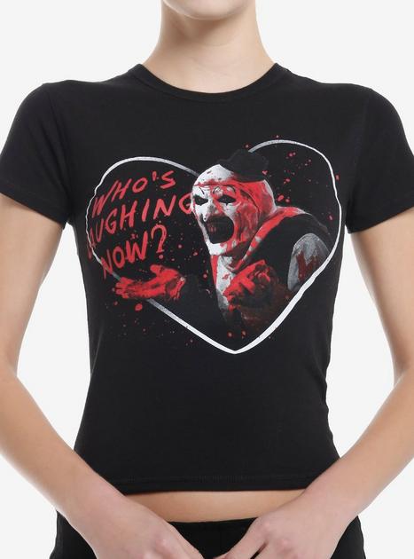 Terrifier Art The Clown Who's Laughing Girls Baby T-Shirt | Hot Topic
