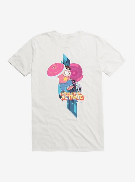 Steven Universe Serious Steven... Activate T-Shirt - WHITE | Hot Topic