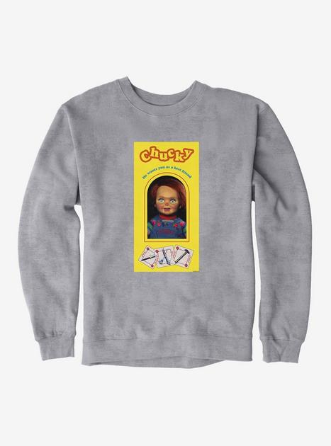 Chucky New Doll Box Sweatshirt - GREY | Hot Topic