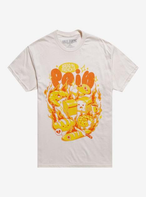 French Bread Flames T-Shirt By Illustrata | Hot Topic